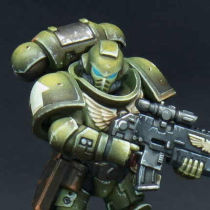 How to paint glowing Space Marine eye lenses » The Mighty Brush