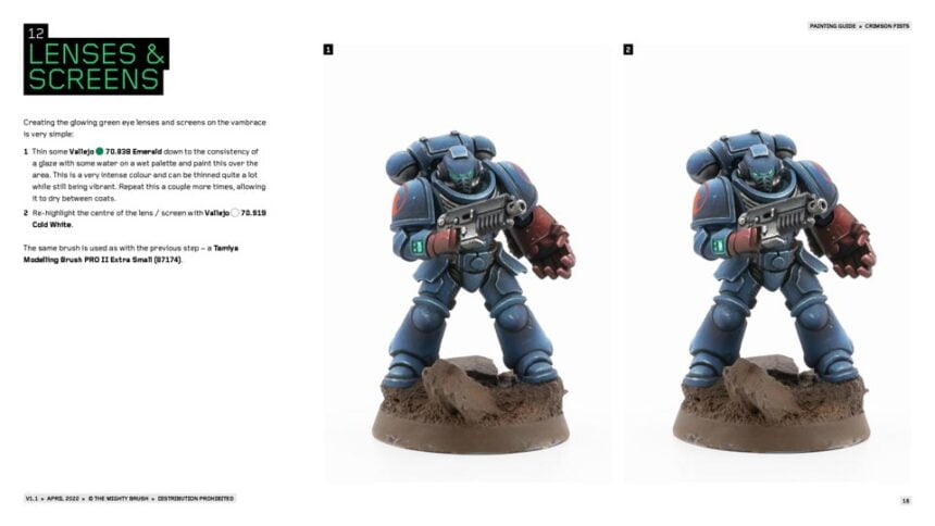 How to paint Crimson Fists painting guide out now! » The Mighty Brush