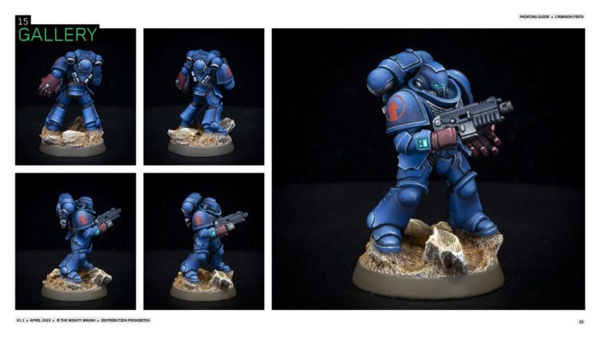 How to paint Crimson Fists painting guide out now! » The Mighty Brush