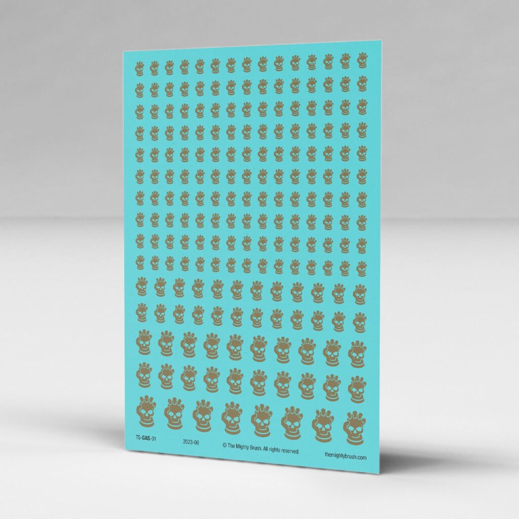Gauntlet & Skull Waterslide Transfers Decals » The Mighty Brush