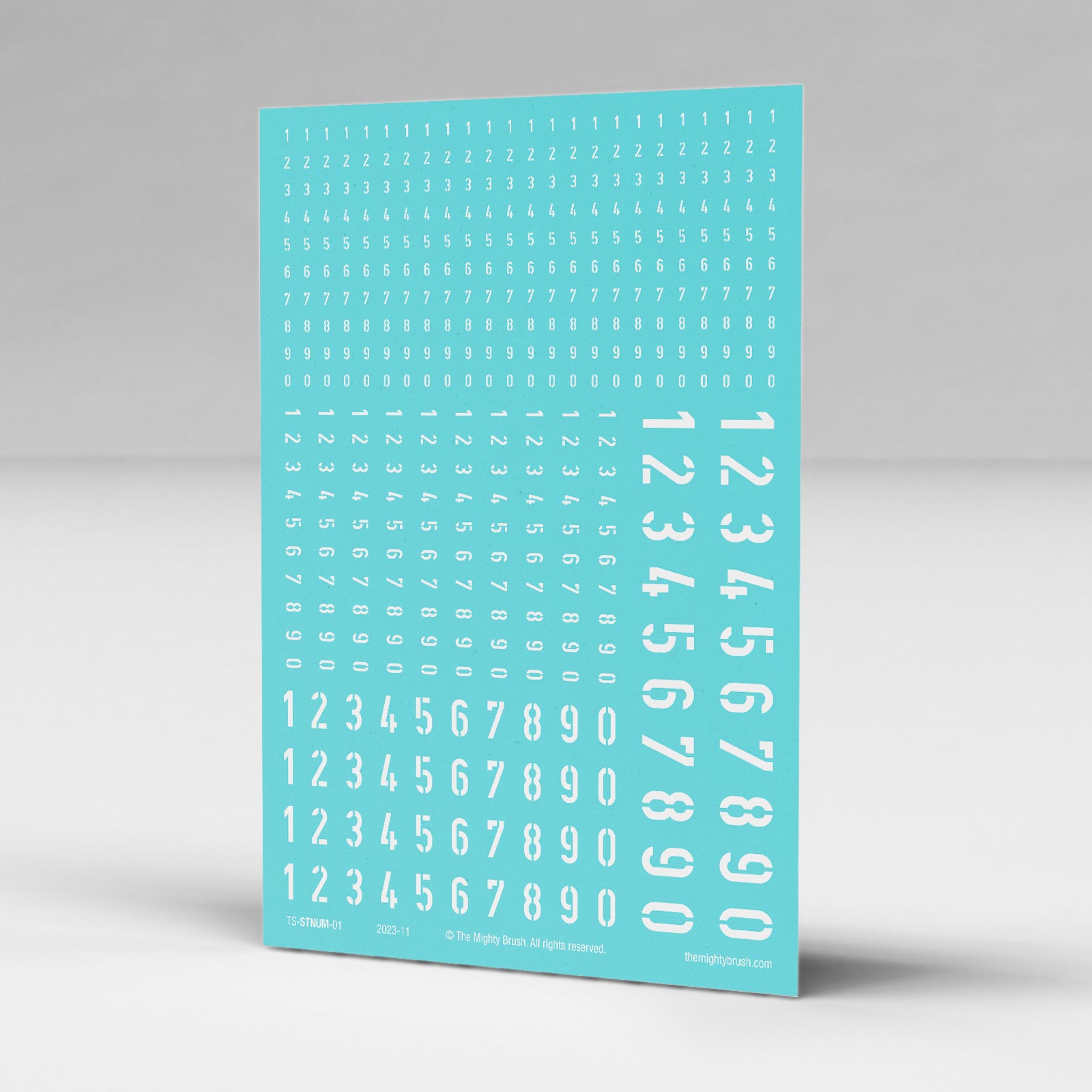 Stencil Alphabet Waterslide Transfers Decals » The Mighty Brush