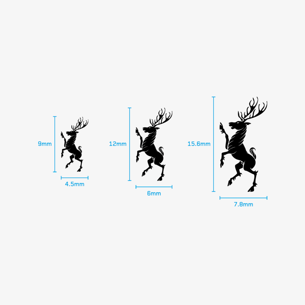 Heraldic Stag Waterslide Transfers Decals » The Mighty Brush