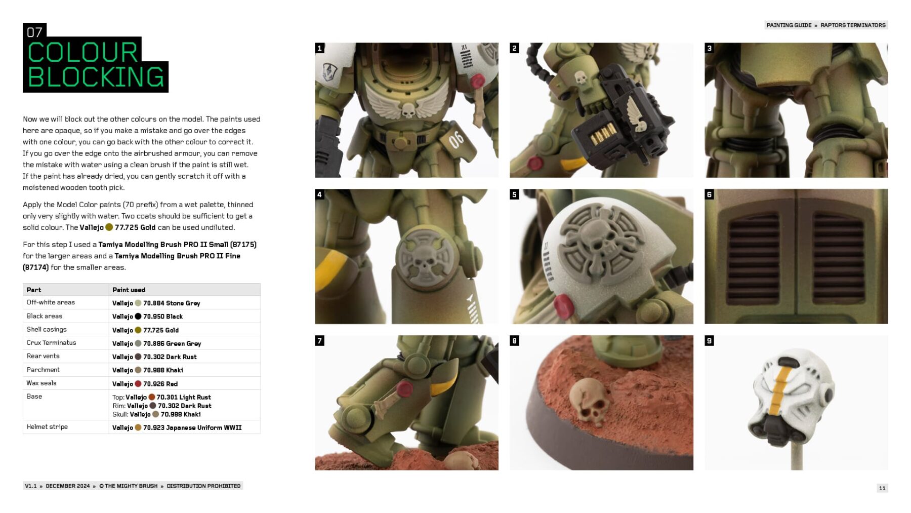 How to paint Raptors Terminators out now! » The Mighty Brush